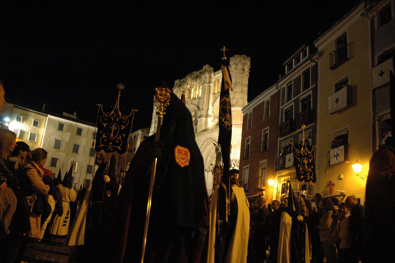 Funeral en movimiento en la procesión del Santo Entierro